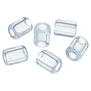 MECCANIXITY Kitchen Sink Rack Feet 5mm ID x 10.5mm OD PVC Sink Replacement Feet for Protective Sink Grid, Clear Pack of 40