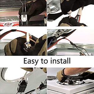 330031 Range Burner Receptacle kit Replacement for 5303935058 814399 5301167733 WB17X210 by AMI PARTS (4 Pack)