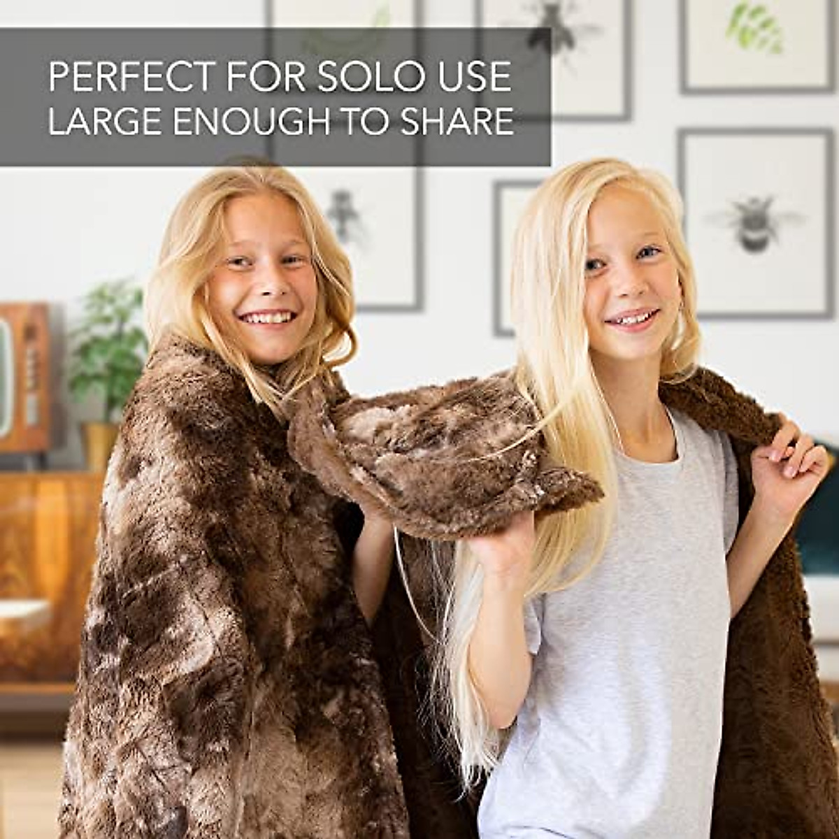 Luxury Plush Blanket - Cozy, Soft, Fuzzy Faux Fur Throw Blanket for Couch - Ideal Comfy Minky Blanket for Adults for Cold Nights by Everlasting Comfort