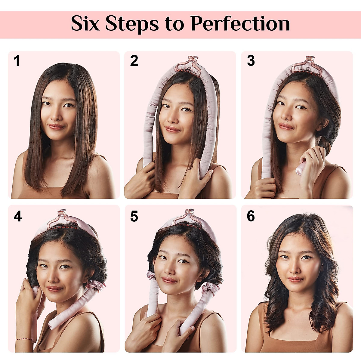 Solkatt. Heatless Curling Rod Headband, No More Heat for Curly Hair, Sleep in with Cute Scrunchies and Wake Up to the Perfect Wavy Hair, Soft Rods Comfortable to Sleep in Soft Waves, Easy to Use