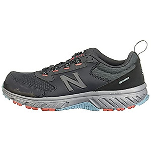 New Balance Women's 510 V5 Trail Running Shoe, Gunmetal/Wax Blue/Wax Blue, 8.5