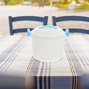 UPKOCH Microwave Vegetable Steamer Microwave Rice Cooker Plastic Microwave Cookware Steamer Round Microwave Food Container for Rice Chicken Pasta Vegetables 18X18X15CM Micro Rice Cooker