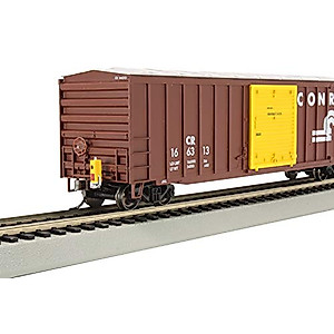 Bachmann Trains - 50' Outside Braced Box Car with Flashing End of Train Device - Conrail #166313 - HO Scale, 14907