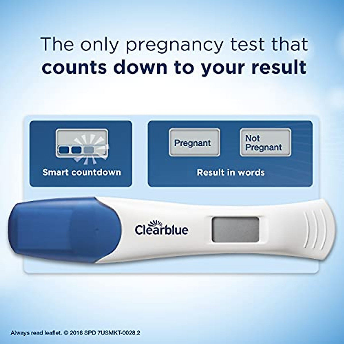 Clearblue Digital Pregnancy Test with Smart Countdown, 5 count