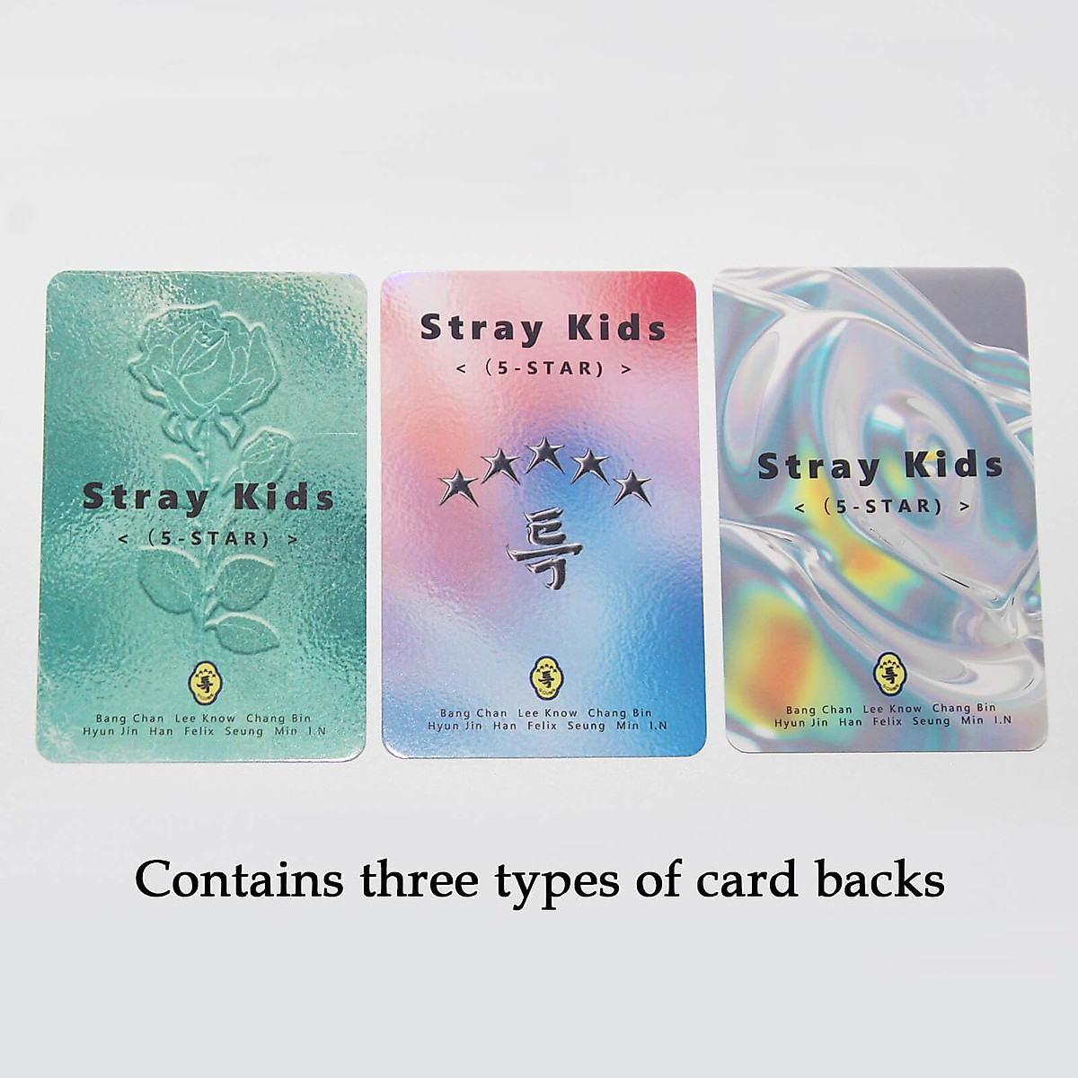 PYAJUU Stray Kids Laser Photocard 50pcs Stray Kids Laser Card Kpop Stray Kids LOMO Cards Kpop Straykids 5-Strar Album Card Stray Kids Photo Cards 5-Star Postcard Gift for Fans Daugher