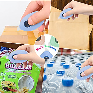 Mini Ceramic Box Cutter, 3 Pack Package And Box Opener, Retractable Safety Cutters, Small Utility Knife Ceramic Blades with Keychain Hole