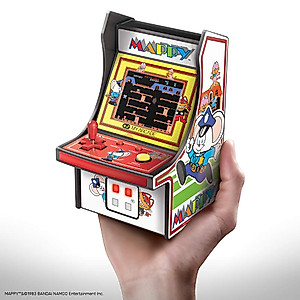 My Arcade My Arcade Mappy Micro Player: Fully Playable, 6.75 Inch Collectible, Color Display, Speaker, Volume Buttons, Headphone Jack, Battery or Micro USB Powered - Electronic Games