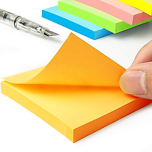 8 Pads Pop Up Sticky Notes 3x3 Refills Bright Colors Self-Stick Notes Pads Super Adhesive Sticky Notes Great Value Pack