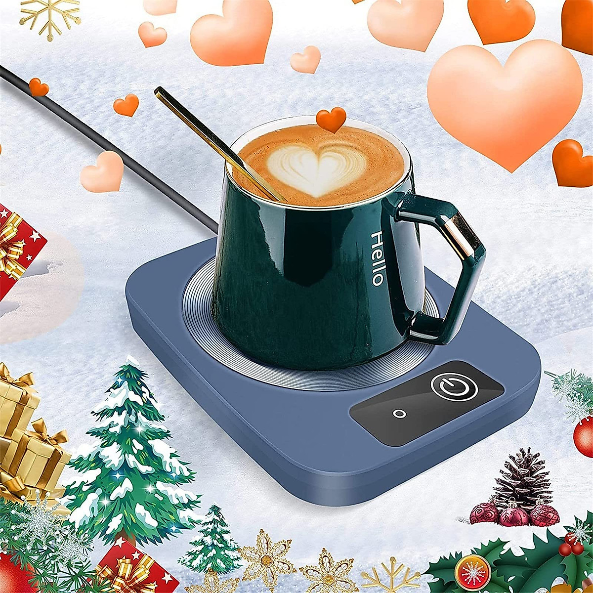 iNoDoZ Warmer for Desk Coffee Mug Warmer for Desk Office Home Winter Table Place Mats of 6 (E, One Size)