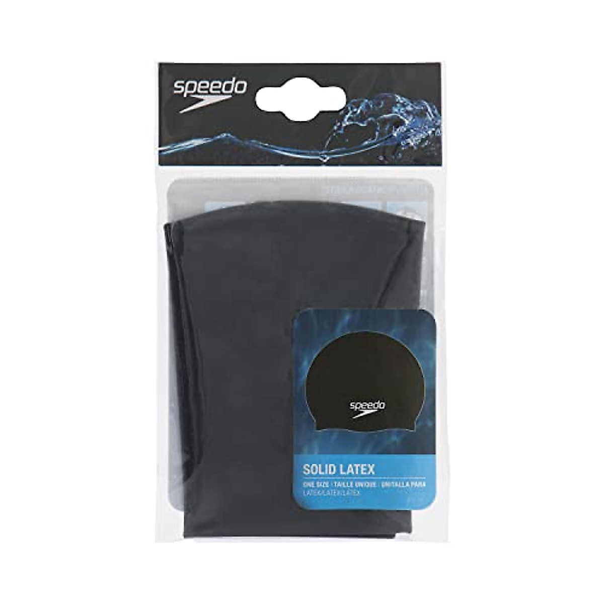 Speedo Unisex Swim Cap Latex Speedo Black One Size