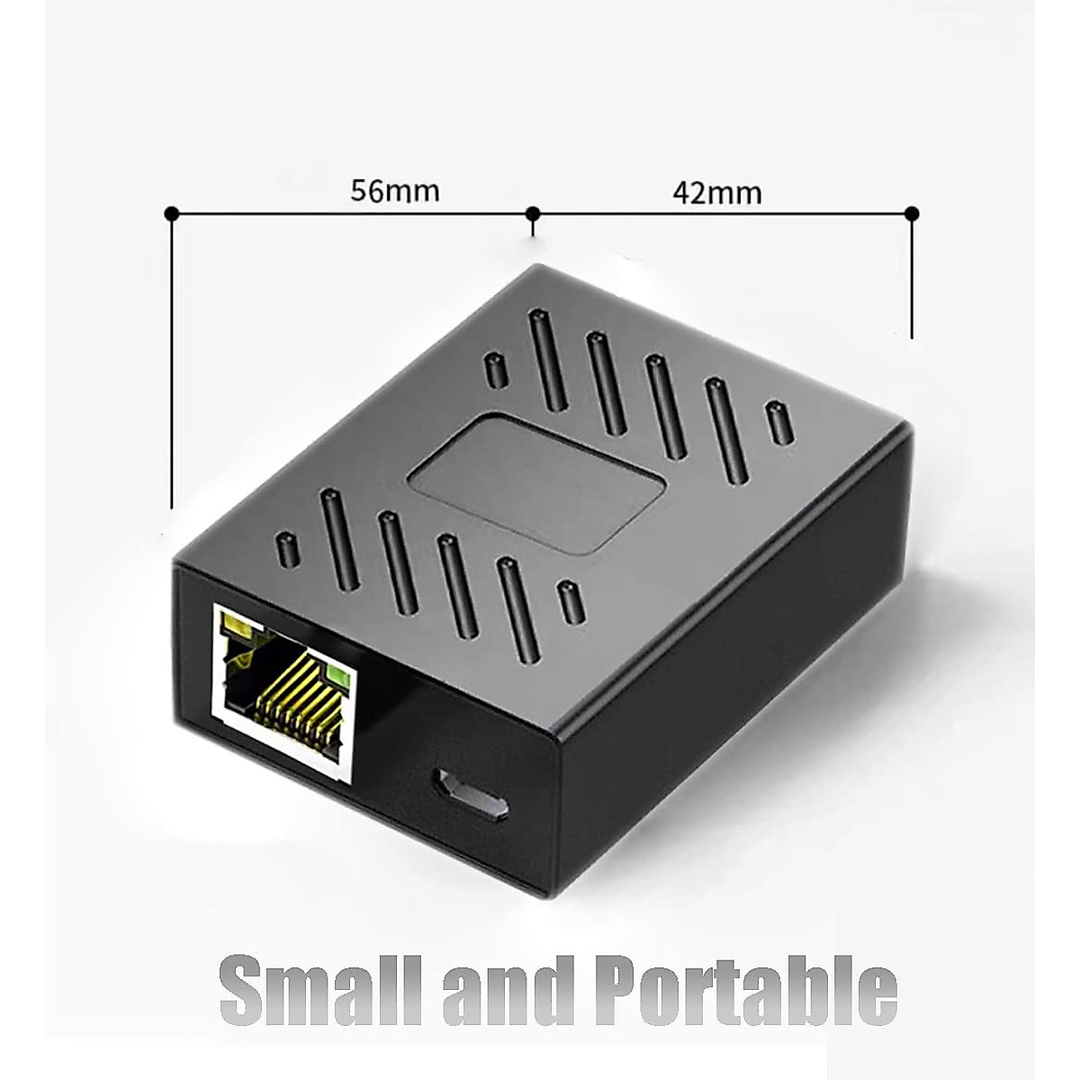 MVBOONE Ethernet Splitter 1 to 2 [Simultaneous Networking], RJ45 Network Switch Extender Converter with USB Power Cable, Suitable for Computer/Router/TV Box, CAT 5/6/6E/7/8