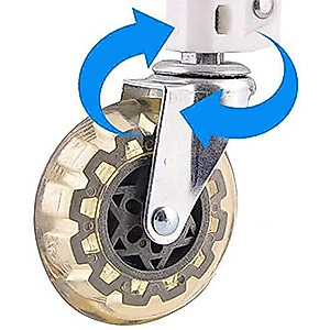 Shopping Trolley on Wheels Multi Function s,Kitchen Storage Utility Carts Foldable Dual Use Aluminum Alloy Climbing Shopping Cart 8 Rounds Crystal Wheel, Load 35 Kg Hand Trucks,Blue-B,