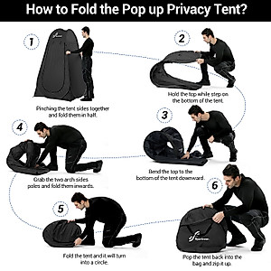 Pop Up Privacy Tent, Sportneer 6.26 FT Tall Changing Tent Camping Shower Tent Portable Pop Up Privacy Tent Changing Tent Dressing Room Camp Bathroom Toilet Rain Shelter for Camping Beach Outdoor