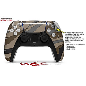 WraptorSkinz Skin Wrap compatible with Sony PS5 DualSense Controller Camouflage Brown (CONTROLLER NOT INCLUDED)