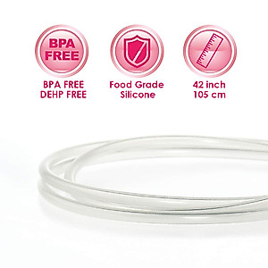 Maymom Pump Parts Compatible with Spectra S2, Spectra S1, 9 Plus Pump Not Original Spectra Pump Parts Replace Spectra S2 Accessories and Spectra Flange. Inc Flange Backflow Protector Tubing (28mm)