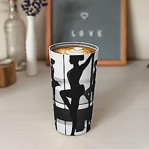 WANGZHAO new love gymnastics Print Double Wall Stainless Steel Vacuum Insulated Tumbler Cup Home Thermal Cup