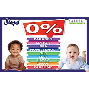 SOHO | Sleepy Natural Baby Diapers, Made from Organic Cotton and Bamboo Extract, Ultimate Comfort and Dryness, Disposable Diapers (Size 7 | 16 Count | Child Weight 44-66 lbs)