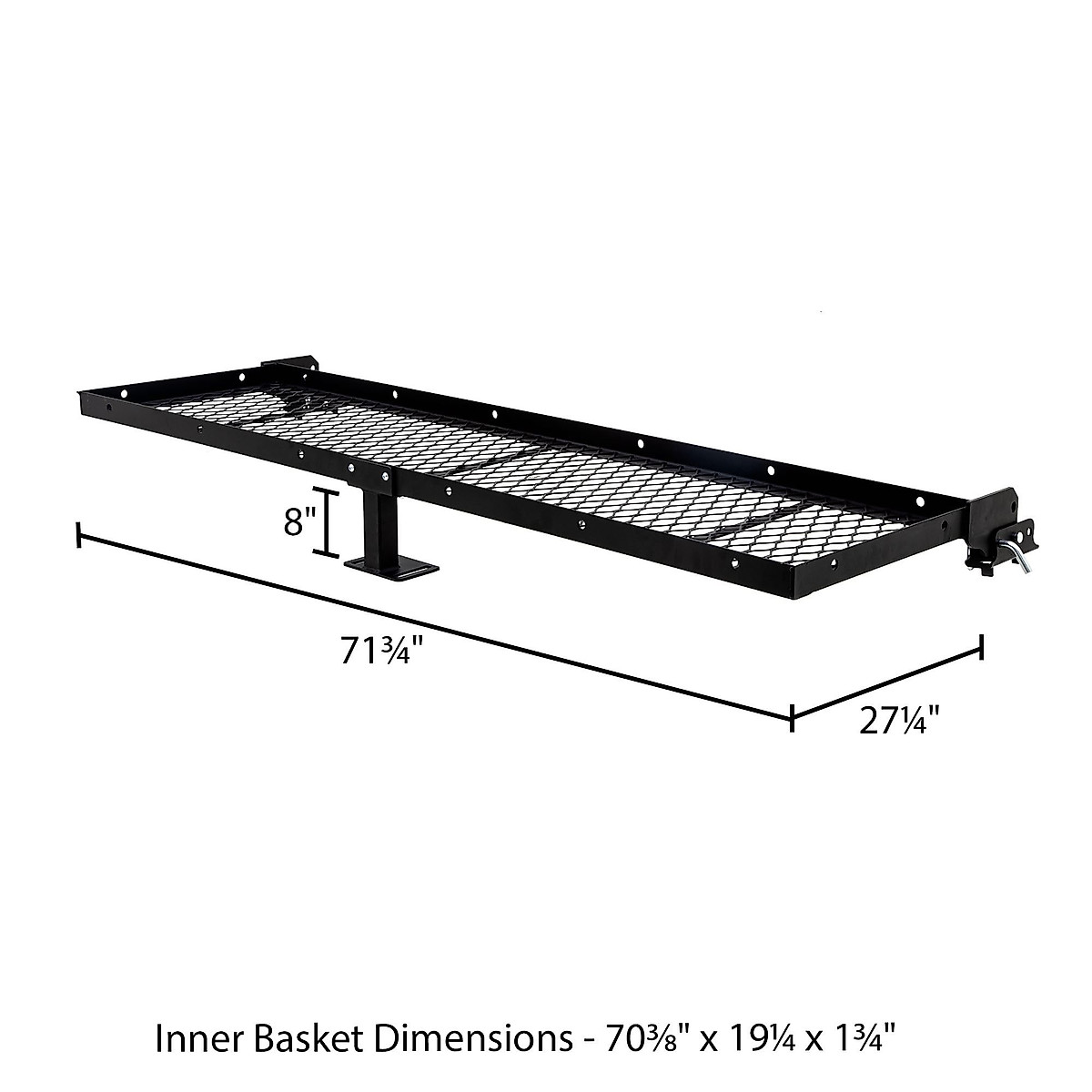 ELEVATE OUTDOOR 71.75" W Rear RV Frame Storage Rack 200 lb. Capacity for an RV, Camper or 5th Wheel