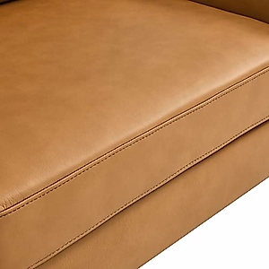 Modway Corland Upholstered Leather, Loveseat, Tan