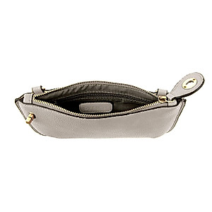 Joy Susan Women's Fashion Purse Mini Crossbody Wristlet Clutch Handbag - Grey