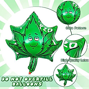48 Pcs Weed Balloons Pot Leaf Party Decorations Pot Leaf Latex Balloons Weed Decor Pot Leaf Shape Foil Balloons Green Confetti Balloon Weed Print Gifts for Summer Hawaii Style Tropical Party Supplies