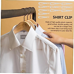 Outanaya 400 Pcs Shirt Pin Costume Shirt Sock Clips Garment Clip Dress Shirt Clips Hair Clips Alligator Folding Ties Clips Shirt Fixing Alligator Clip Clamps with Teeth White Plastic