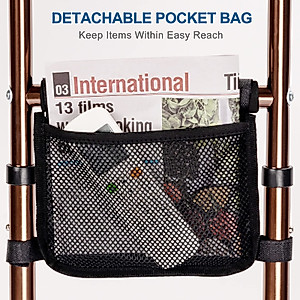 HEPO Chair Lift Assist Devices for Seniors with Multiple Handles, Height Adjustable Chair Stand Assist with Storage Pocket for Elderly Rise from Seated Position, Bed, Couch, Recliner Chair