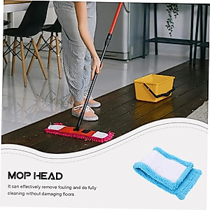 Outanaya 2pcs Mop Refill Mop Sponge Pad Alda Flat Mop and Bucket Floor Mops Commercial Mop Sanitary Napkin Moppe Floor Cleaning Tool Mop Head Cap Vassevirgin Blue