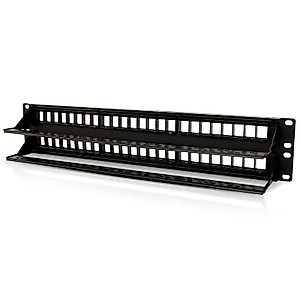 NewYork Cables® Blank Keystone/Patch Panel Network Patch Panel for Data Centers, Offices, and Server Rooms (Unloaded, 48 Port Patch Pannel Unloaded)