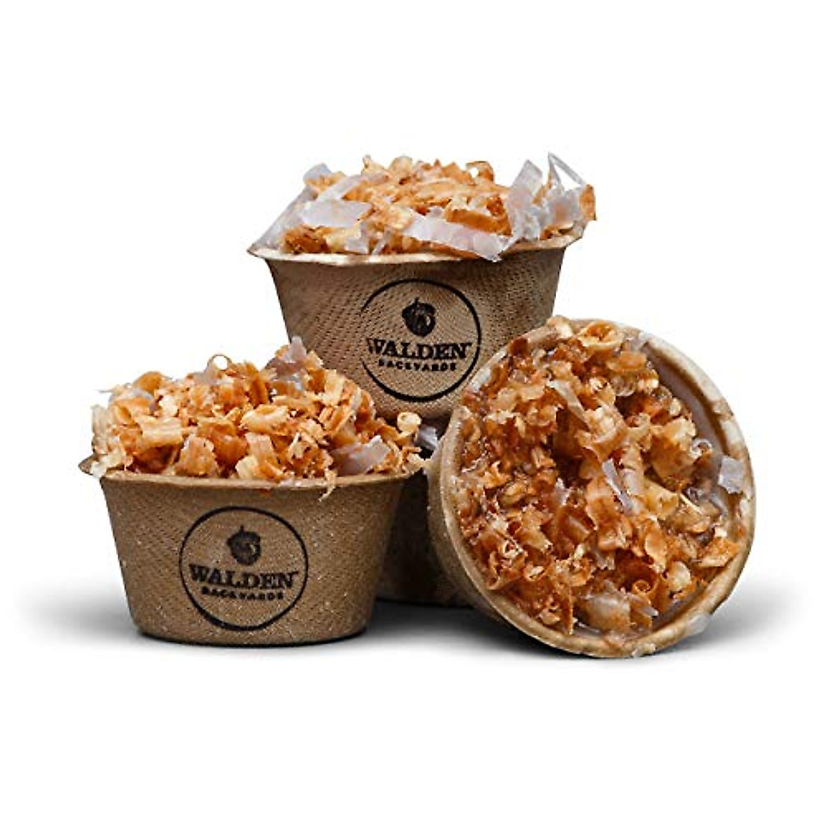 Walden Backyards Natural Sure-Fire Starters, Best for Wood Fires and BBQ Grills, 24 Pack