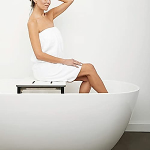 Seachrome Removable Tub Seat, Bridgeport 27-Inch x 15-1/2-Inch, White Phenolic