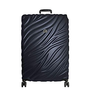 DELSEY PARIS Alexis Lightweight Luggage, Large Expandable Spinner Double Wheel Hardshell Suitcases with TSA Lock, Navy, Checked-Large 29-Inch