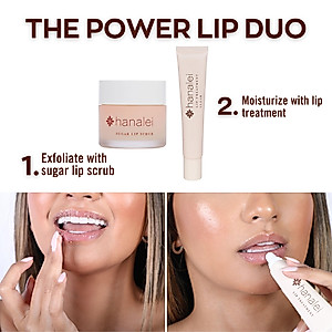 Vegan and Cruelty-Free Sugar Lip Scrub Exfoliator by Hanalei – Made with Hawaiian Cane Sugar, Kukui Oil, and Shea Butter to Exfoliate, Smooth, and Brighten Lips Made in the USA (22 g)