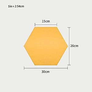 DIY Hexagonal Felt, Background Wall Stickers Living Room self-Adhesive Creative Photo Wall memo Note Board Photo Message Display Board