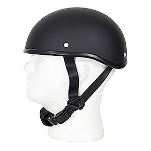 MONACO TRADERS SOA Beanie Novelty Flat Black Motorcycle Half Helmet Cruiser Biker S,M,L,XL,XXL (XL, Flat Black)