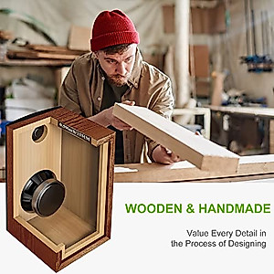 SINGING WOOD T25 Passive 2 Way Bookshelf Speakers with preinstalled Wall Mount Bracket- 4 inch woofer and Silk Dome Tweeter- Receiver or Amplifier Needed to Operate- 60 Watts(Beech Wood-Pair)