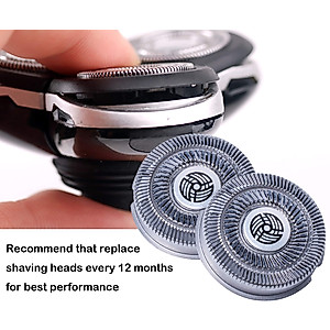 SW-S7105 Replacement Shaver Head Blades Compatible with SW-S7105 Waterproof Electric Razor Wet & Dry Rotary Shavers With Clean Brush