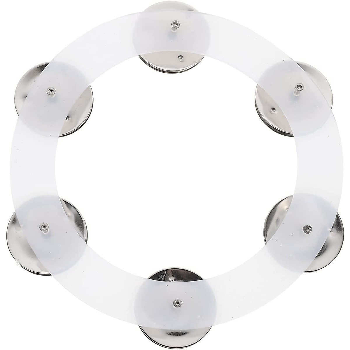 TUOREN 6" Cymbals Ching Ring Mountable Hi-Hat Tambourine with 6 Steel Jingles for Hi Hats, Crashes, Effects Cymbal, Stacks