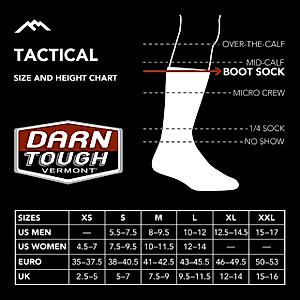 Darn Tough Tactical Boot Full Cushion Socks (T4022) Unisex – Black, Medium