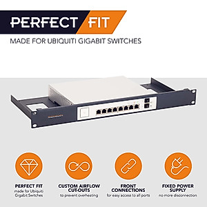R RACKMOUNT·IT | RM-UB-T2 | Rack Mounting Kit for UniFi Switch 8-150W
