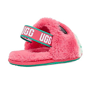 UGG Kids T Fluff Yeah Watermelon STUFFIE Slipper, 10 US Unisex Toddler
