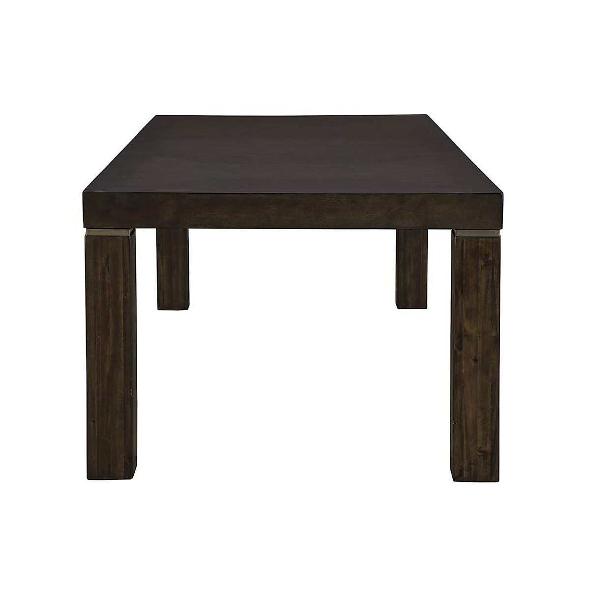 Signature Design by Ashley Hyndell Contemporary Dining Extension Table, Seats up to 8, Dark Brown