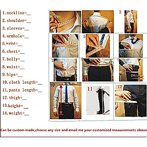 Lilis® Mens Premium Tail Tuexdo 3 Pieces Suit Tailcoat Jacket Tux Vest & Trousers Black