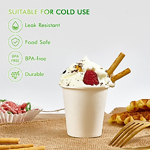 TV TOPVALUE 600 Pack 4 oz Paper Cups, Bathroom Cups, Small Mouthwash Cups, White Paper Cups, Hot/Cold Drinking Cups, Mini Paper Cups for Home, School and Office