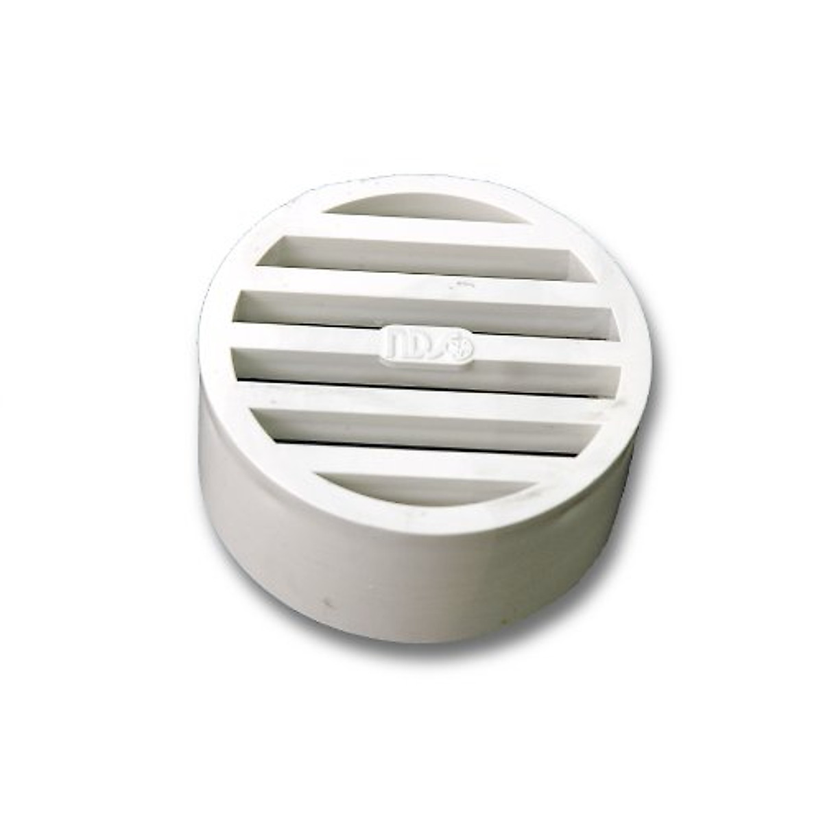 NDS 911 Styrene Drain Grate, 4-Inch, White