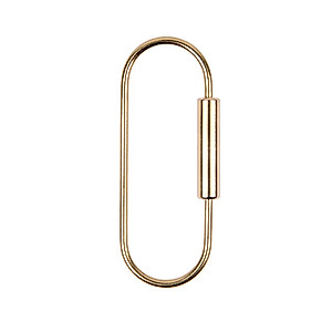 KUNSON Creative Design Brass Screw Lock Key Chain Ring, Beautiful Simple EDC Keychain Hanging Ring Practical Handicrafts