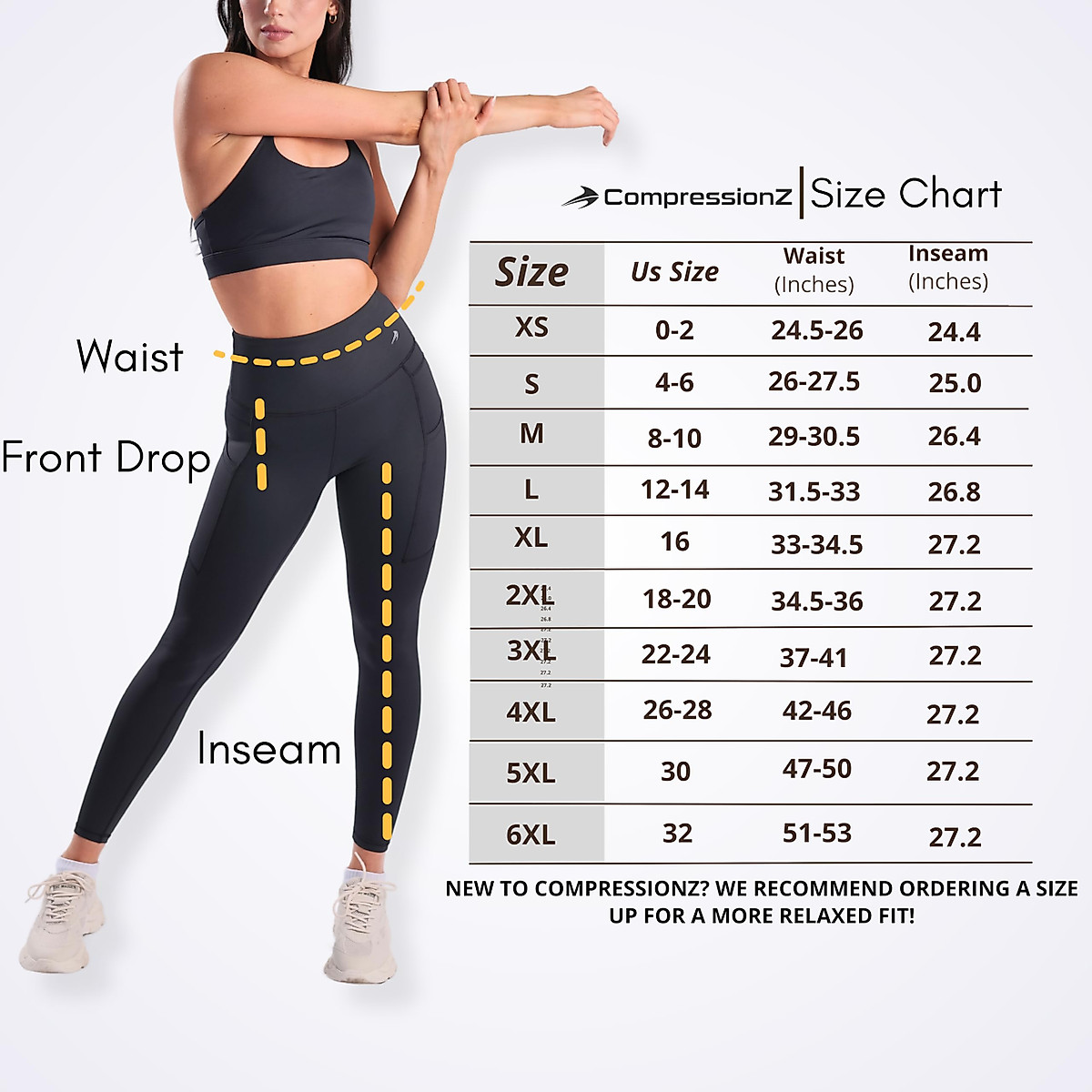Compression Leggings for Women, Tummy Control Workout Gym Running Yoga Pants Black