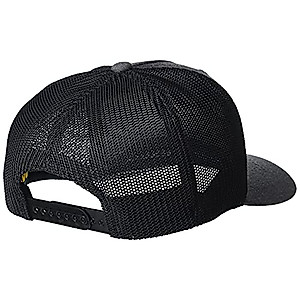 Caterpillar Men's Patch Flat Bill Cap, Charcoal Heather, One Size