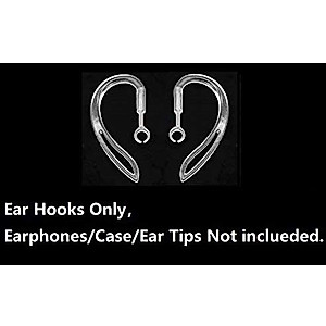 JNSA AirPods Pro Ear Hooks Anti-Slip Anti-Drop Earhooks【Not Fit in The Charging Case】 Compatible with AirPods Pro, Clear