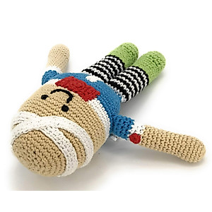 Pebble | Handmade Humpty Dumpty | Crochet | Fair Trade | Pretend | Imaginative Play | Rattle | Machine Washable